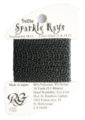Petite Sparkle Rays PS20 Black – The Flying Needles