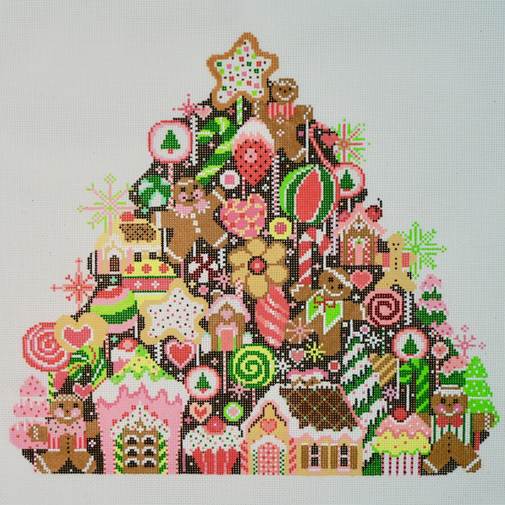 Gingerbread Tree Stitch Guide – The Flying Needles