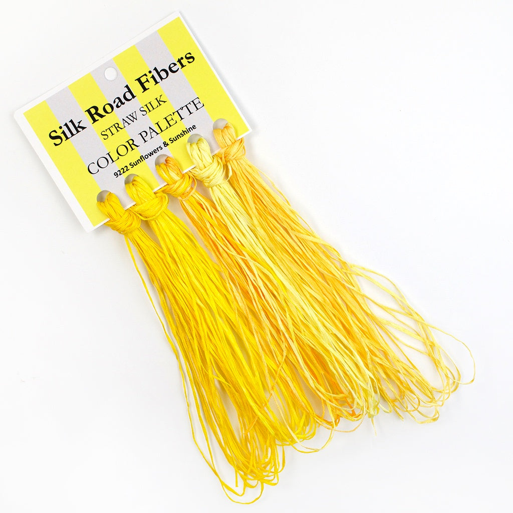 Straw Silk Color Palette-Sunflowers & Sunshine – The Flying Needles